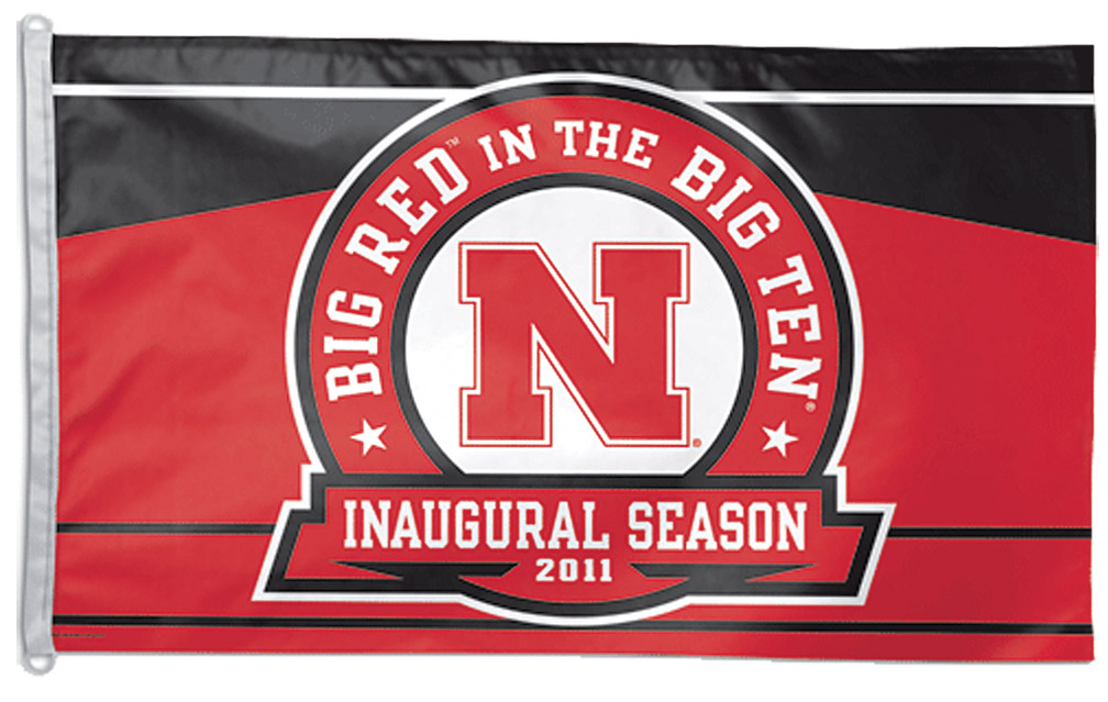 BIG RED IN BIG TEN FLAG